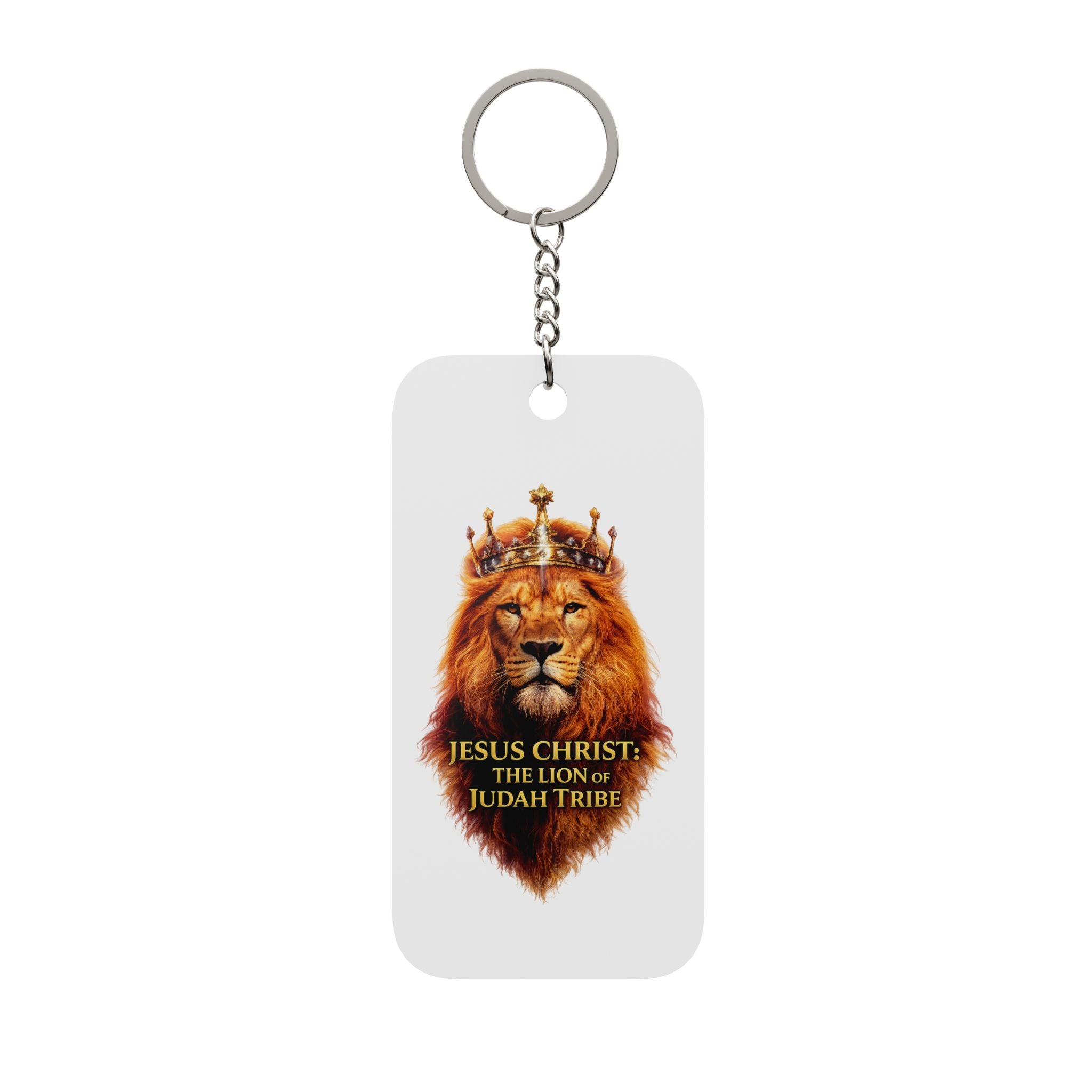 Lion of Judah Keychain — Double-Sided Christian Keyring with 'Jesus Ch ...